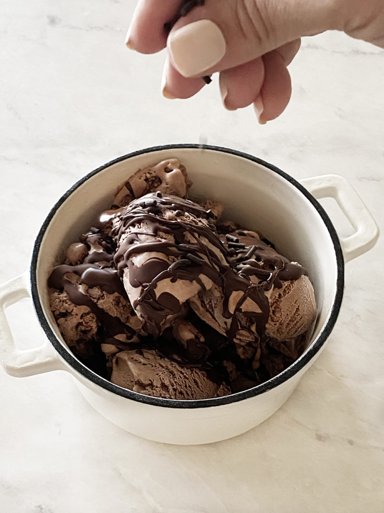 Homemade Magic Shell Ice Cream Topping | Kara Layne